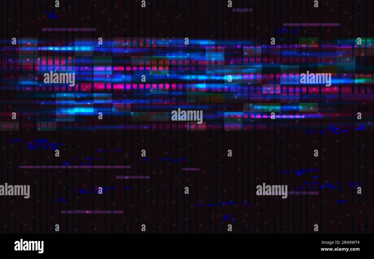 Glitch digital texture. Dark cyberpunk distortion effect. Futuristic ...