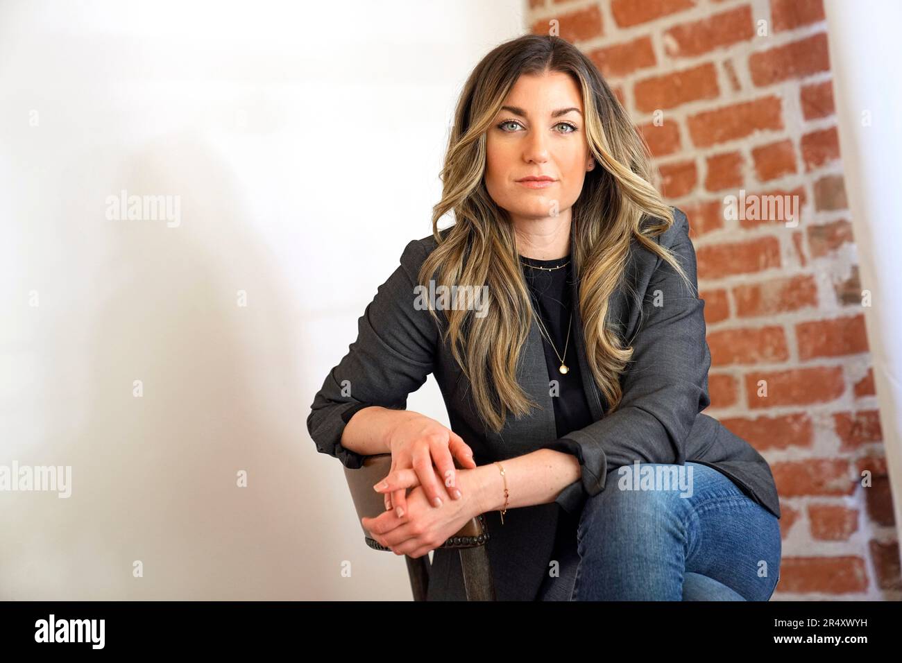 Author T.J. Newman poses for a portrait in Phoenix on May 16, 2023, to ...