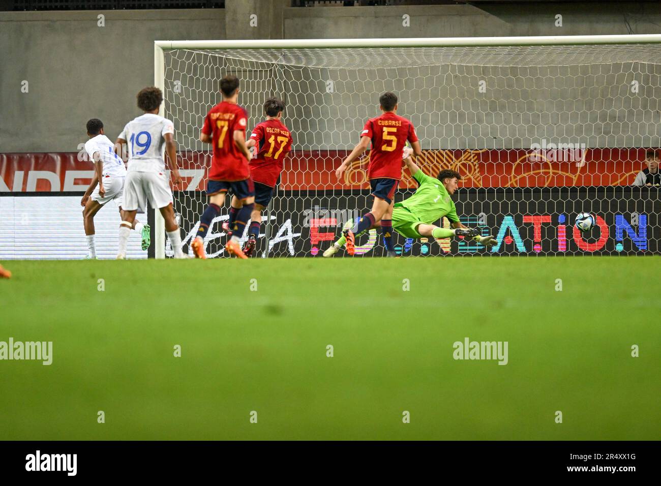 France U17â€™s Yanis Ali Issoufou scored goal during the semi-final ...