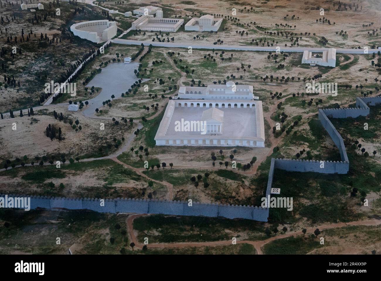 A scale model of the ancient city of Ephesus serves to orient visitors ...