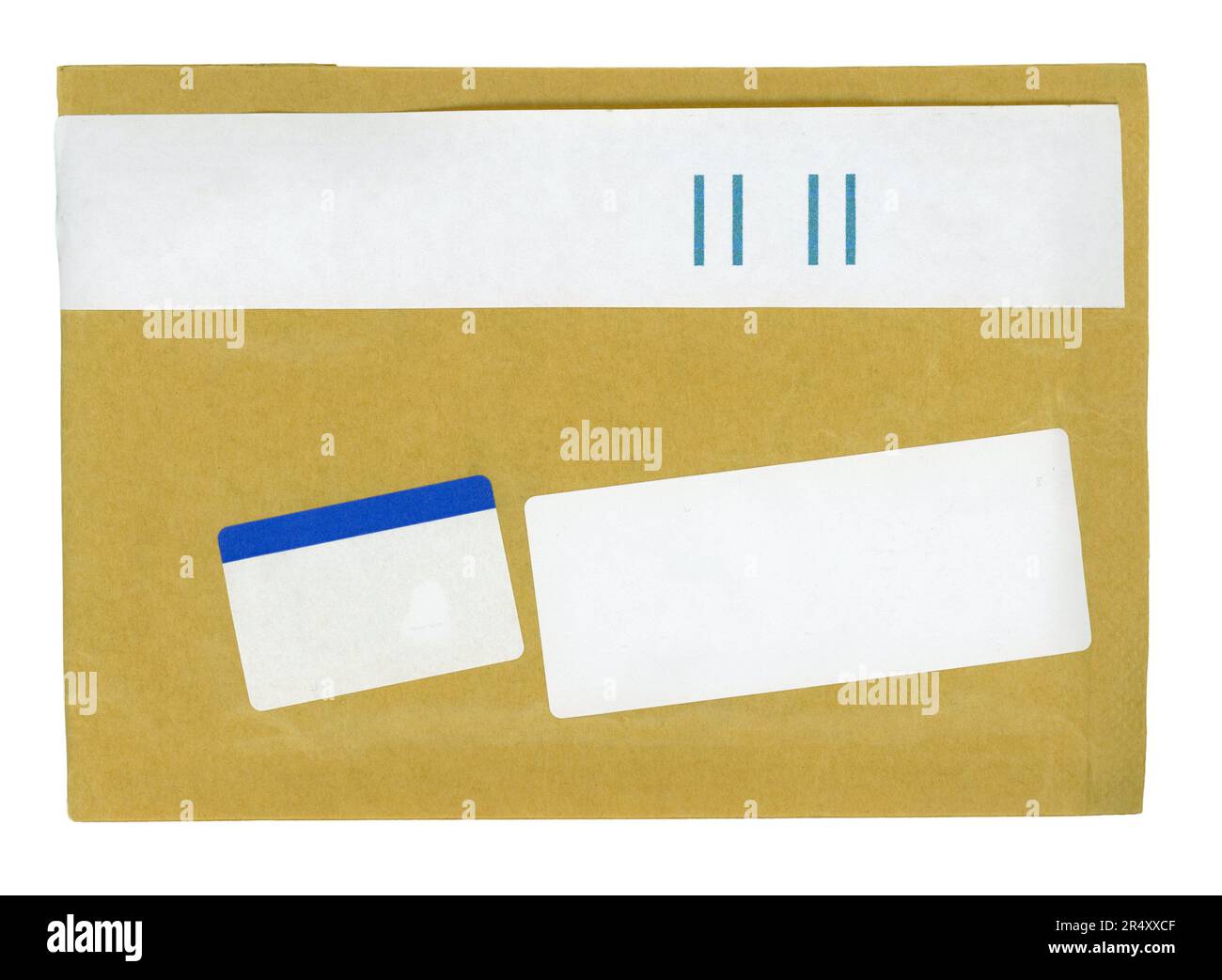 mail letter envelope small packet with blank labels with copy space ...