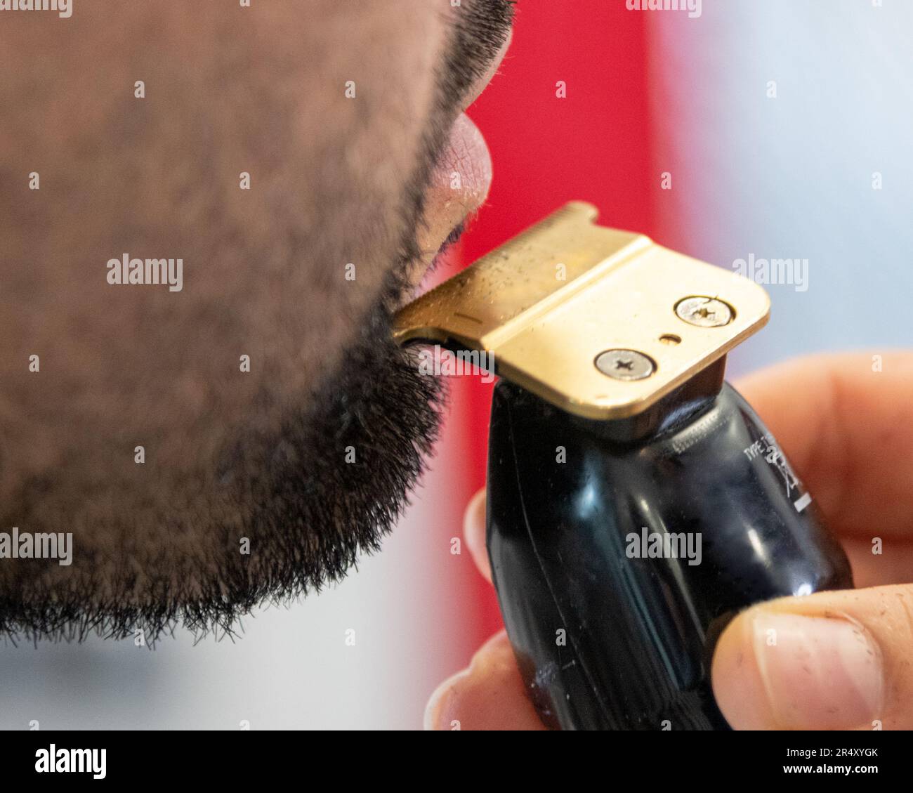 Barber man grooming real hi-res stock photography and images - Alamy