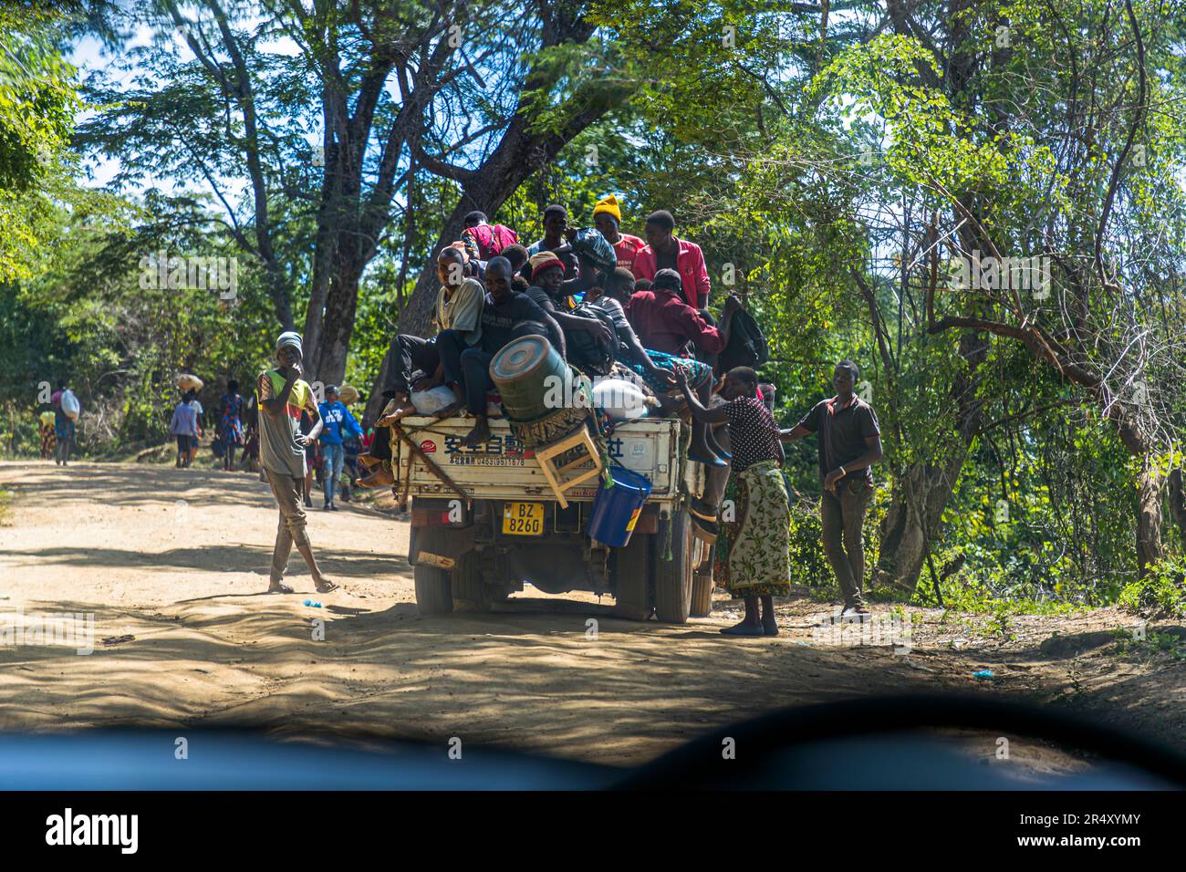 Means of transport are loaded to the last centimeter in Malawi Stock ...
