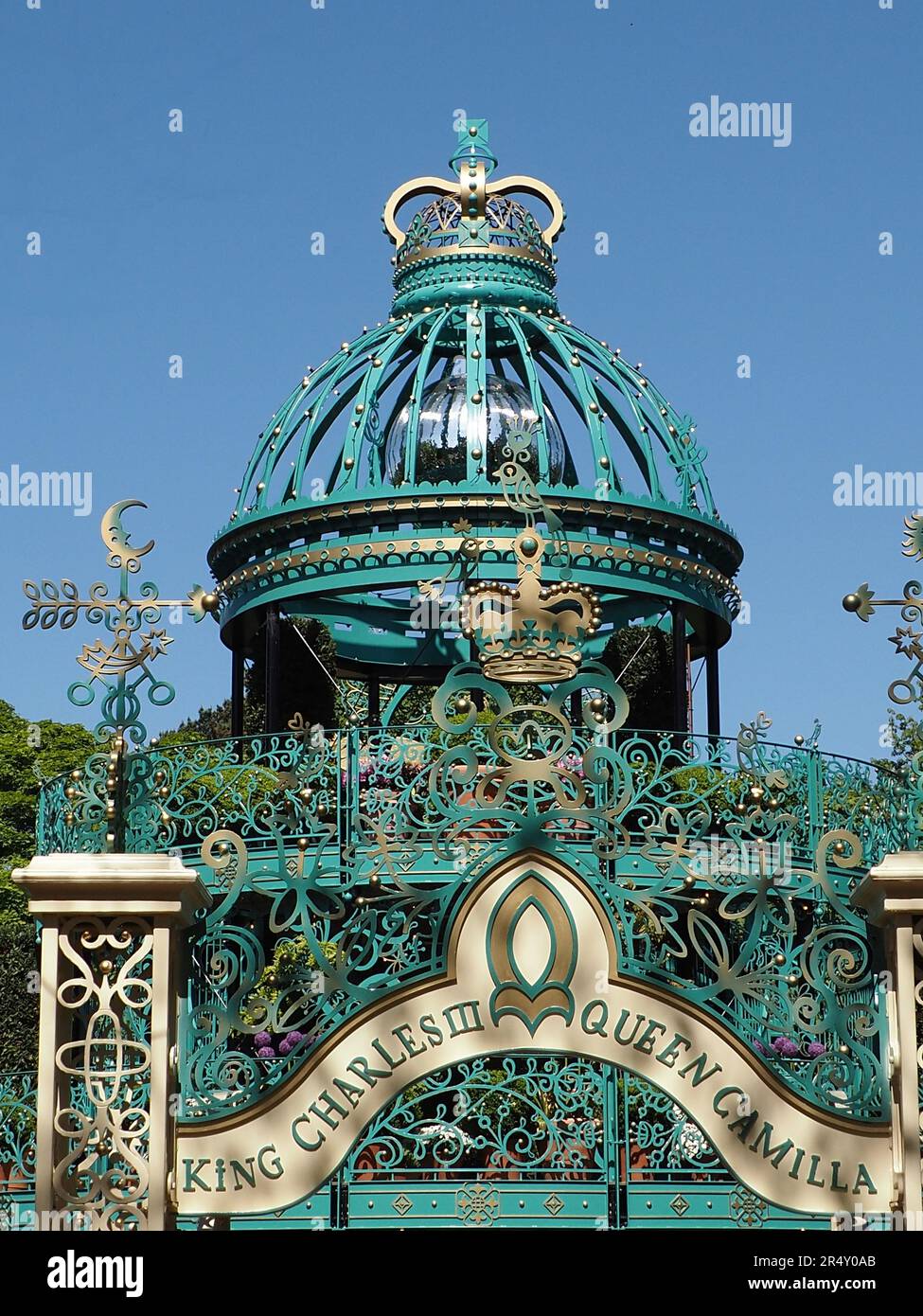 King Charles III and Queen Camilla Coronation Garden at Hazelbank Park ...