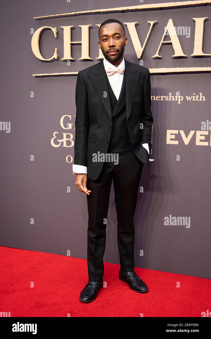 Dujon Anderson poses for photographers upon arrival at the premiere of ...