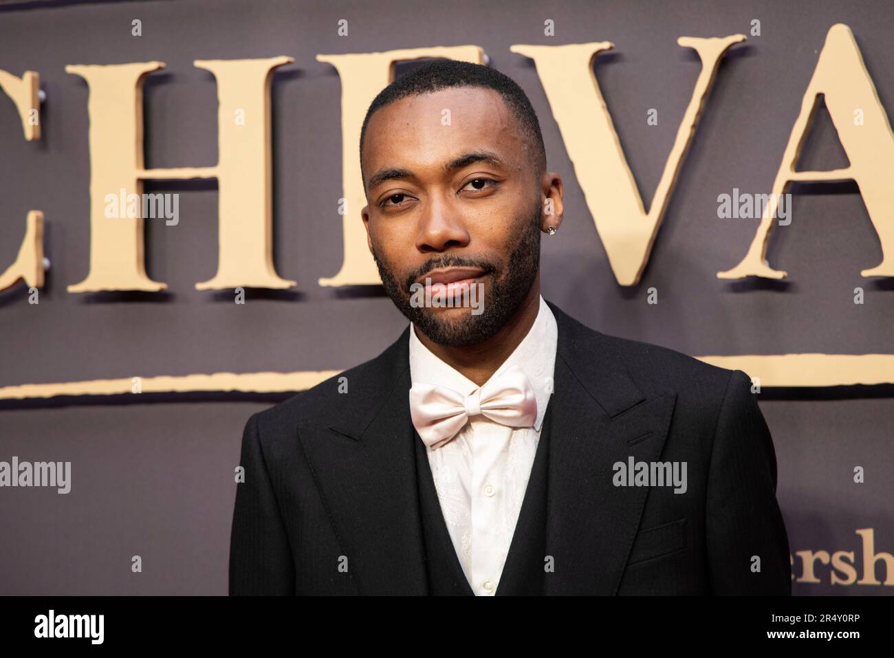 Dujon Anderson poses for photographers upon arrival at the premiere of ...