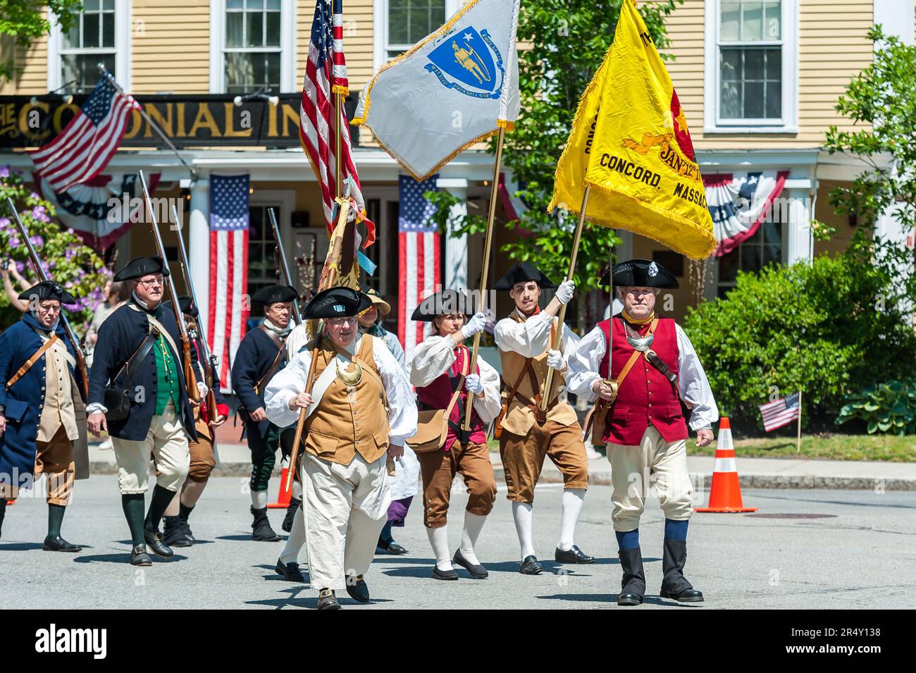 Concord Minute Men at Memorial Day Parade in Concord, Massachusetts ...