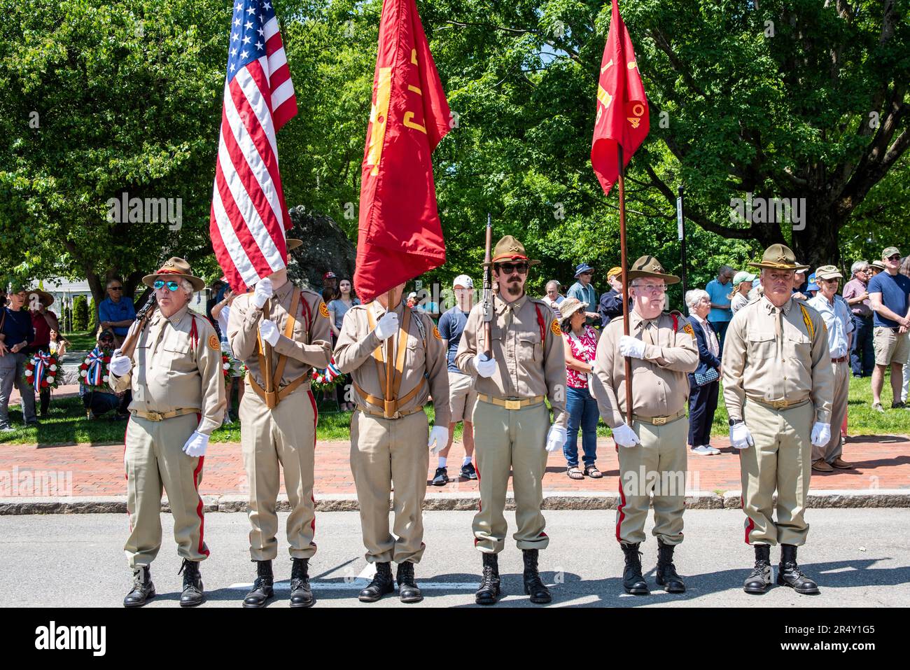 Concord Independent Battery at Concord Memorial Day Parade Stock Photo ...