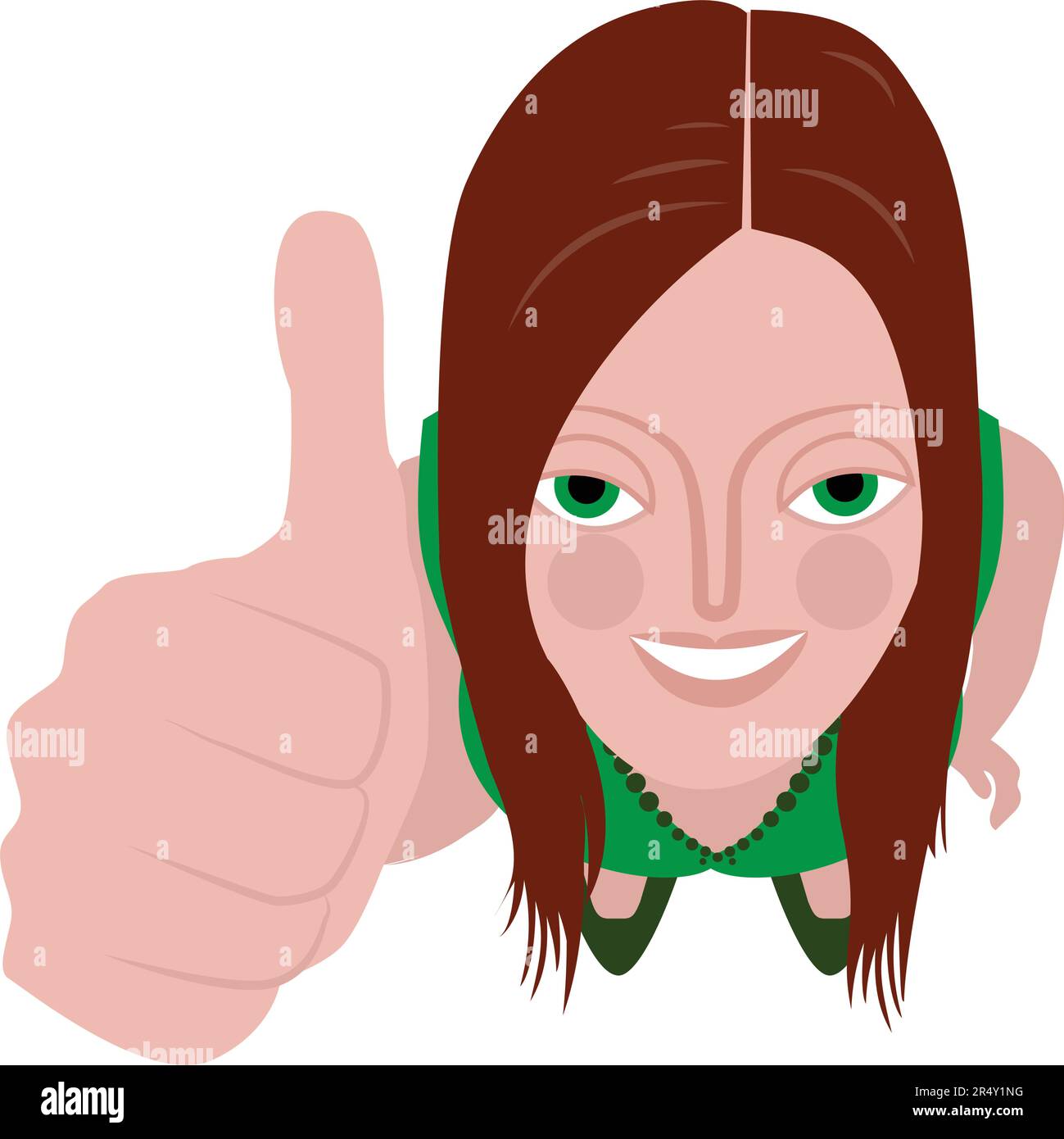 Smiling good looking woman Stock Vector Images - Alamy