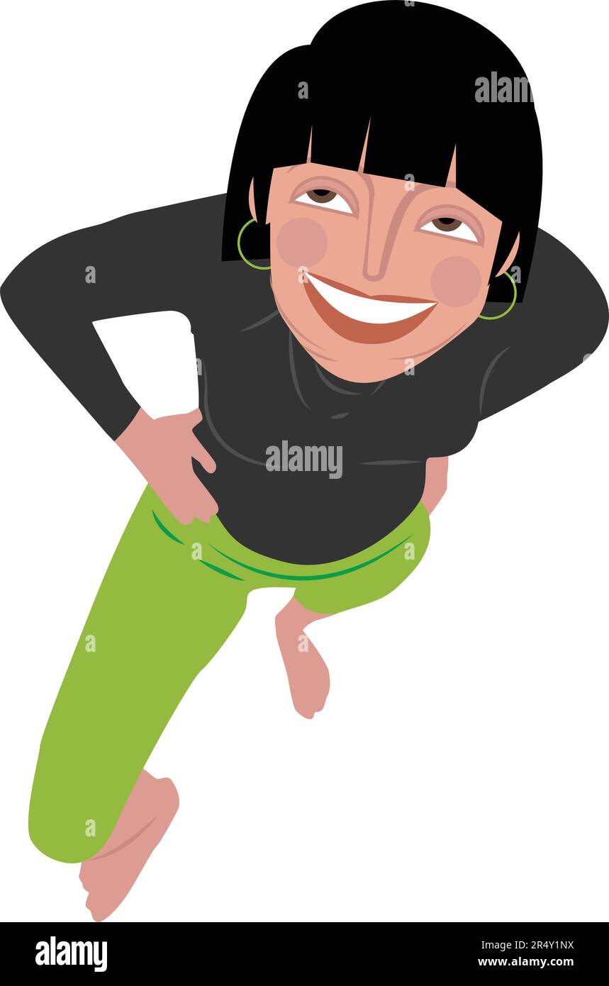 Smiling good looking woman Stock Vector Images - Alamy