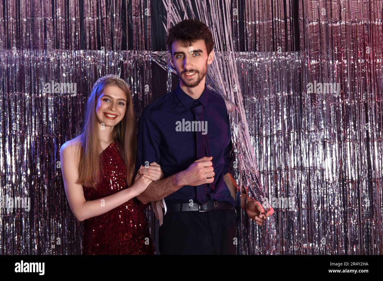 Beautiful couple on prom night Stock Photo - Alamy
