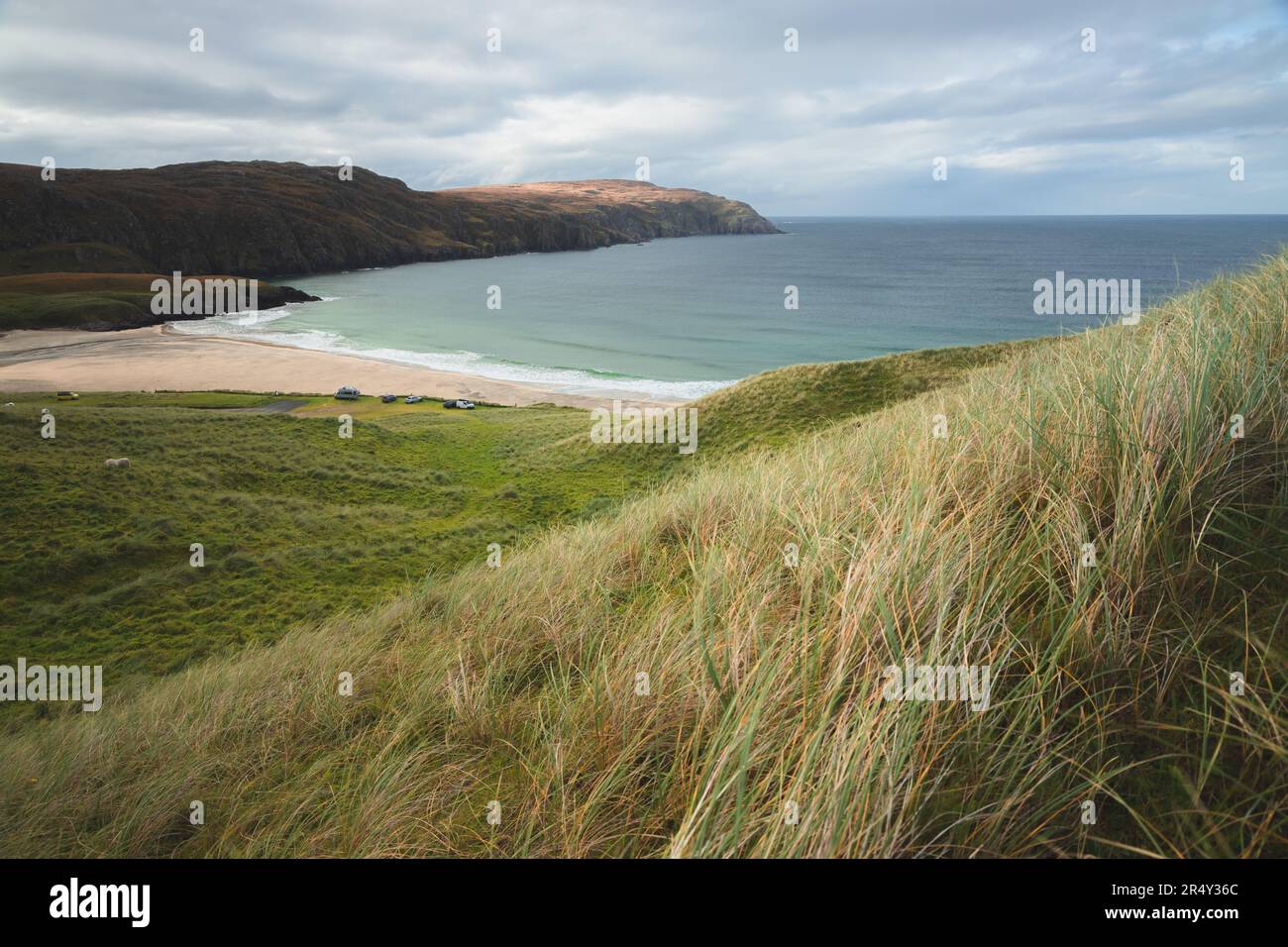 Grassy headland and beach hi-res stock photography and images - Alamy