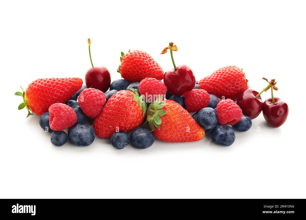 Different fresh ripe berries Cut Out Stock Images & Pictures - Alamy