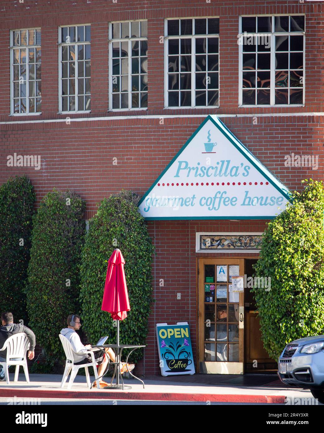 Priscilla’s Gourmet Coffee House in the Toluca Lake area of Los Angeles ...