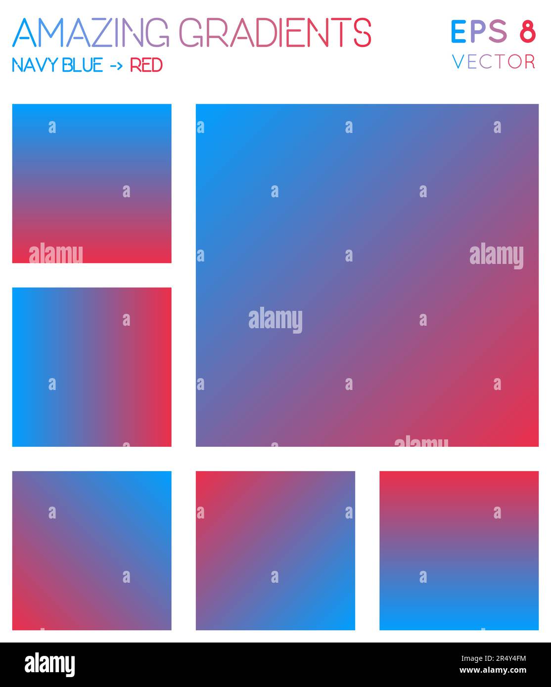 Colorful gradients in navy blue and red color tones. Adorable gradient ...