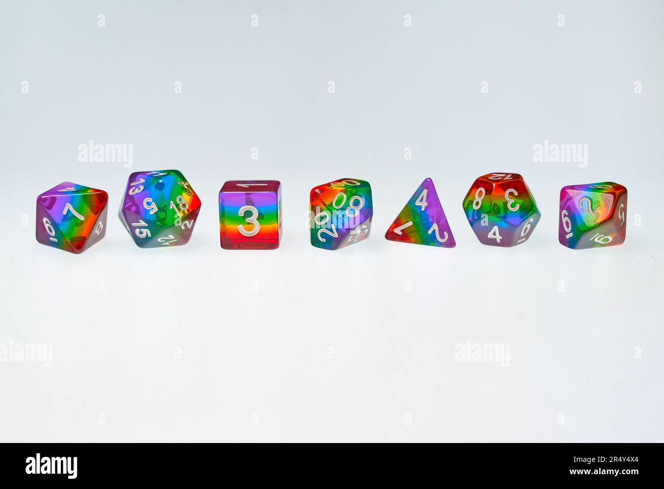 Rainbow dice illustrating the concept of LGBTQ diversity ...