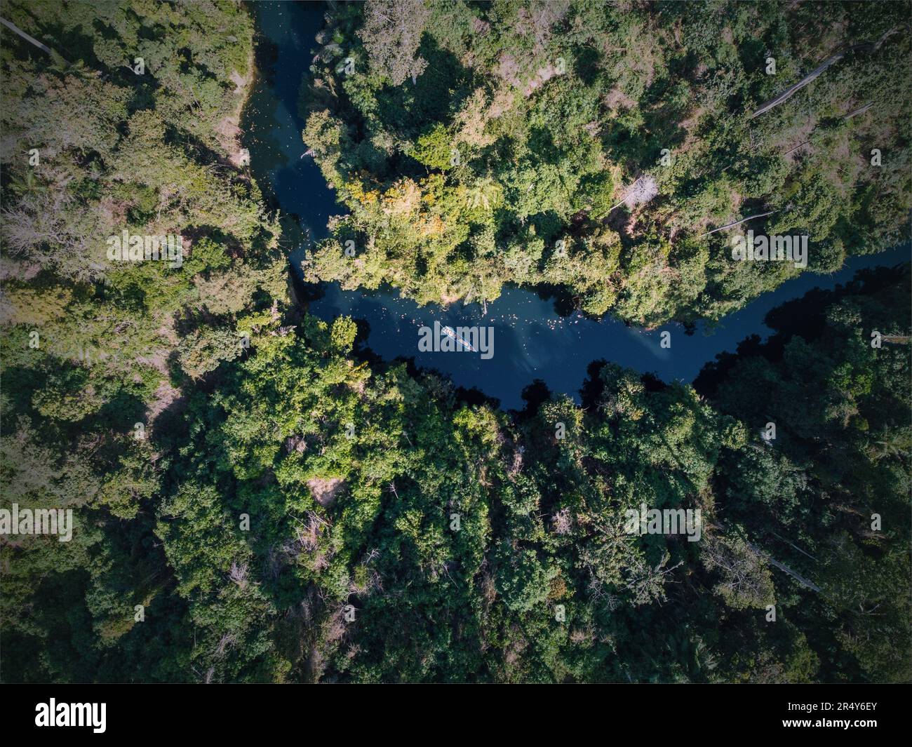 A Boat in a stream Stock Photo - Alamy