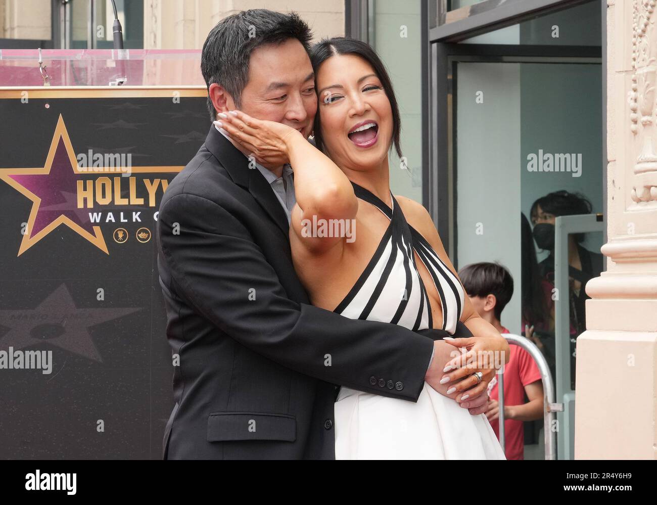 Los Angeles, USA. 30th May, 2023. (L-R) Eric Michael Zee and Ming-Na Wen at her Star On The ...