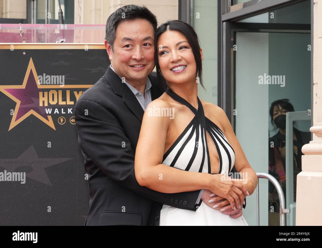 Los Angeles, USA. 30th May, 2023. (L-R) Eric Michael Zee and Ming-Na Wen at her Star On The ...