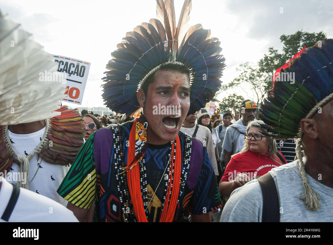 BRASÍLIA, DF - 30.05.2023: INDIGENOUS PEOPLE PROTEST IN BRASILIA ...
