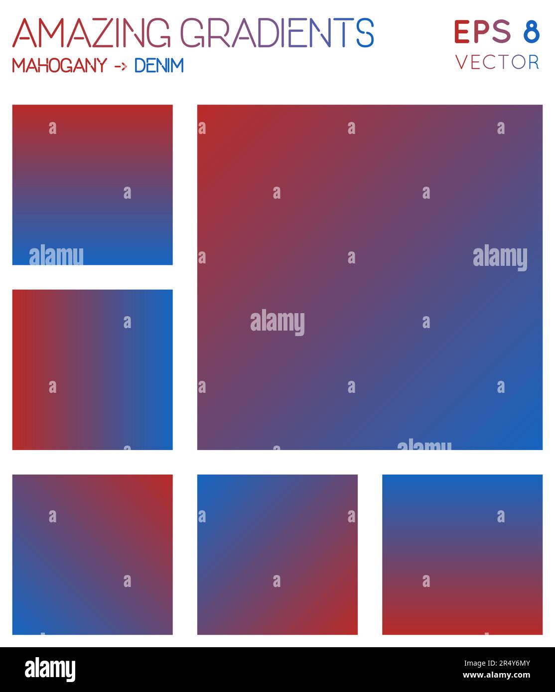 Colorful gradients in mahogany and denim color tones. Adorable gradient ...