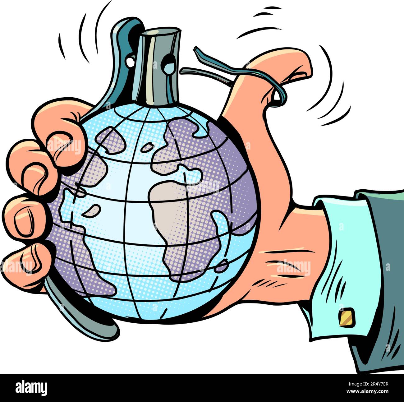 The threat to the world order. Military conflict leads to disaster. The ...