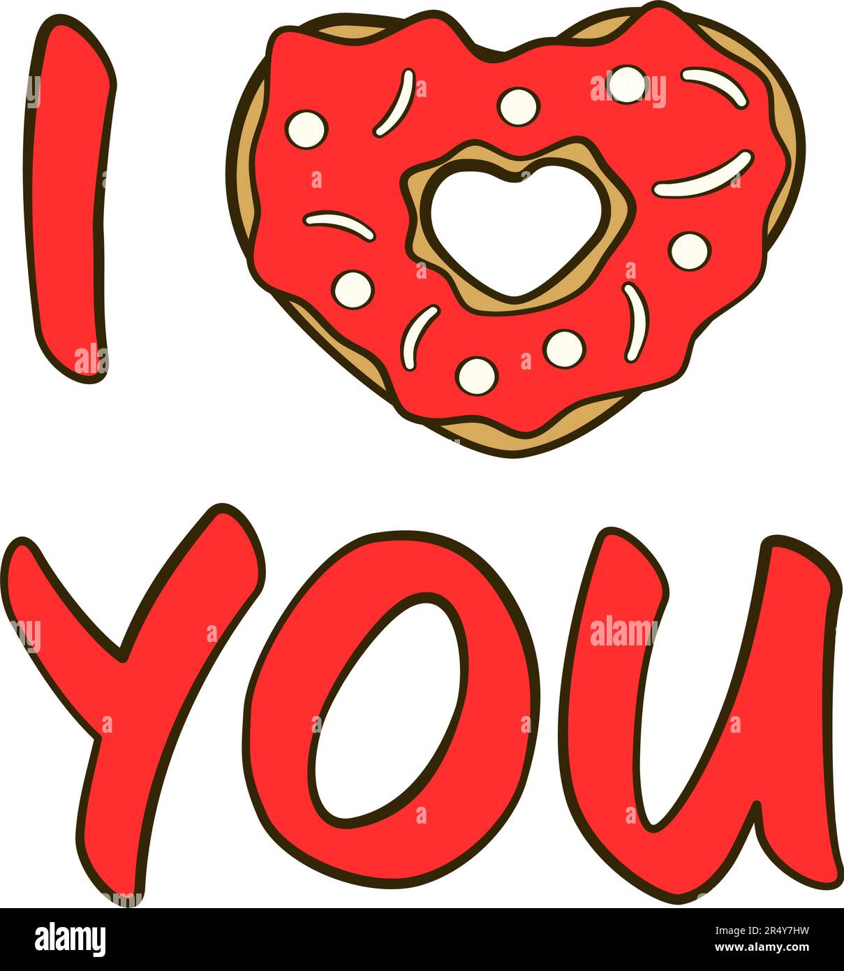 Red heart shape donut valentine hi-res stock photography and images - Alamy