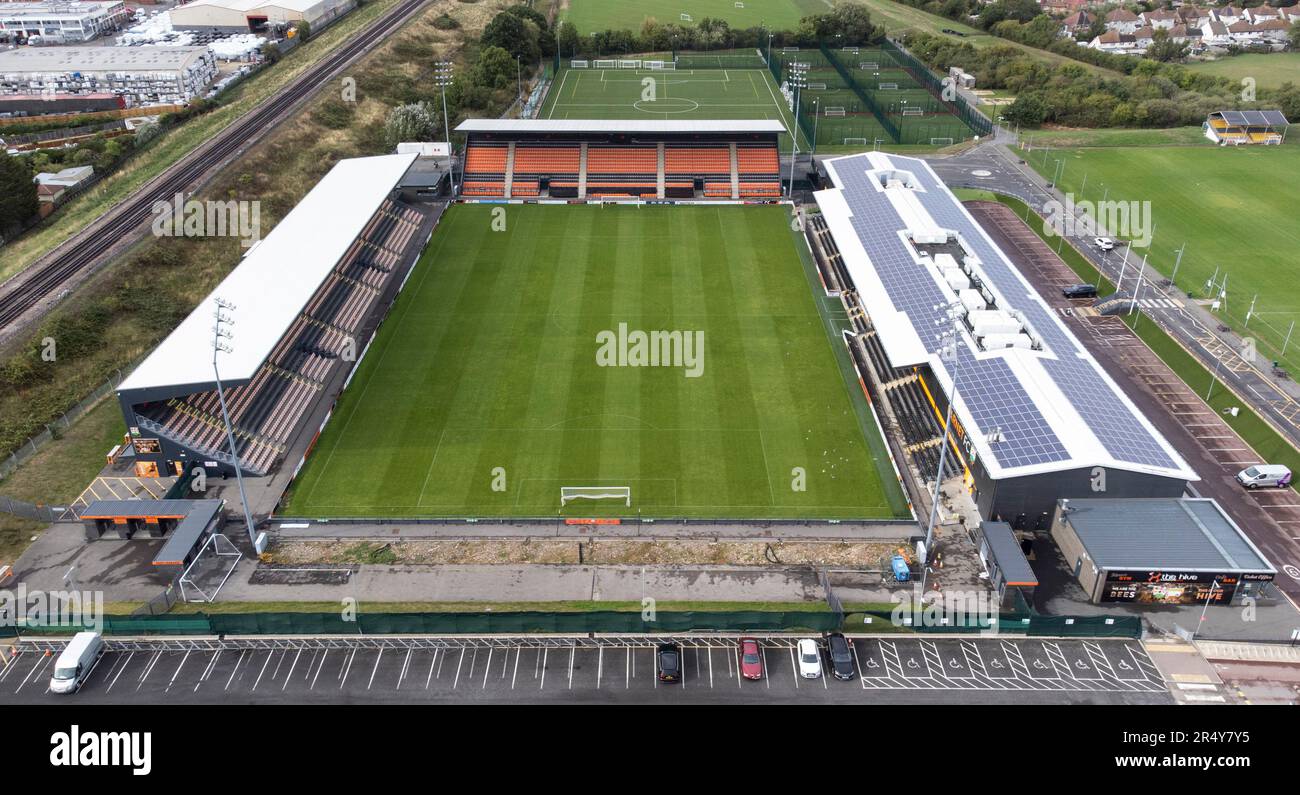 Aerial view of the Hive Stadium, home of Barnet FC Stock Photo - Alamy