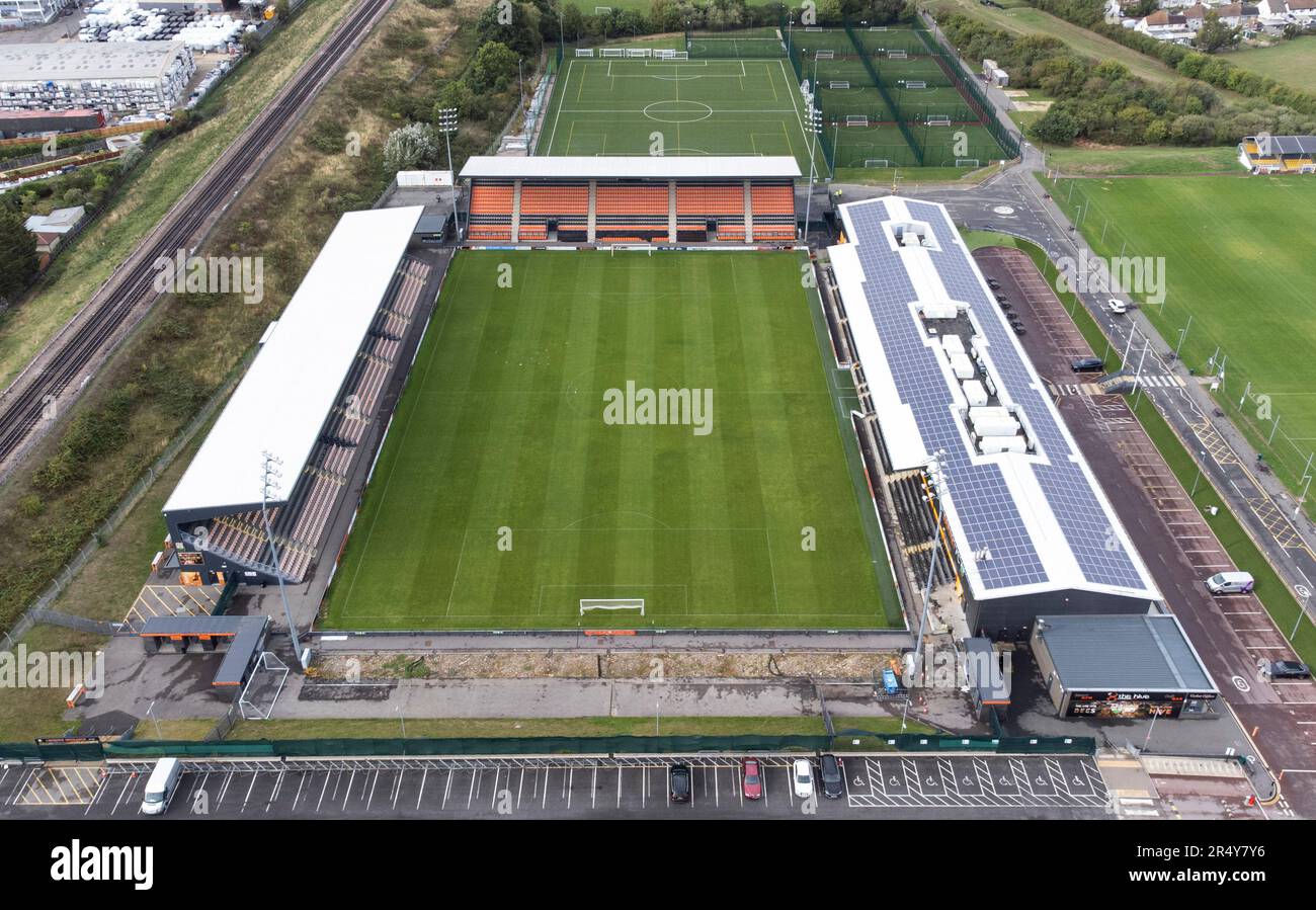 Aerial view of the Hive Stadium, home of Barnet FC Stock Photo - Alamy