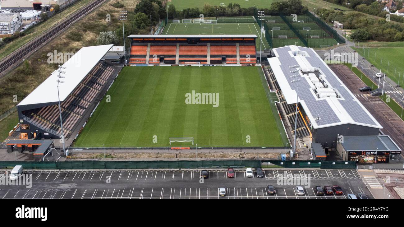 Aerial view of the Hive Stadium, home of Barnet FC Stock Photo - Alamy
