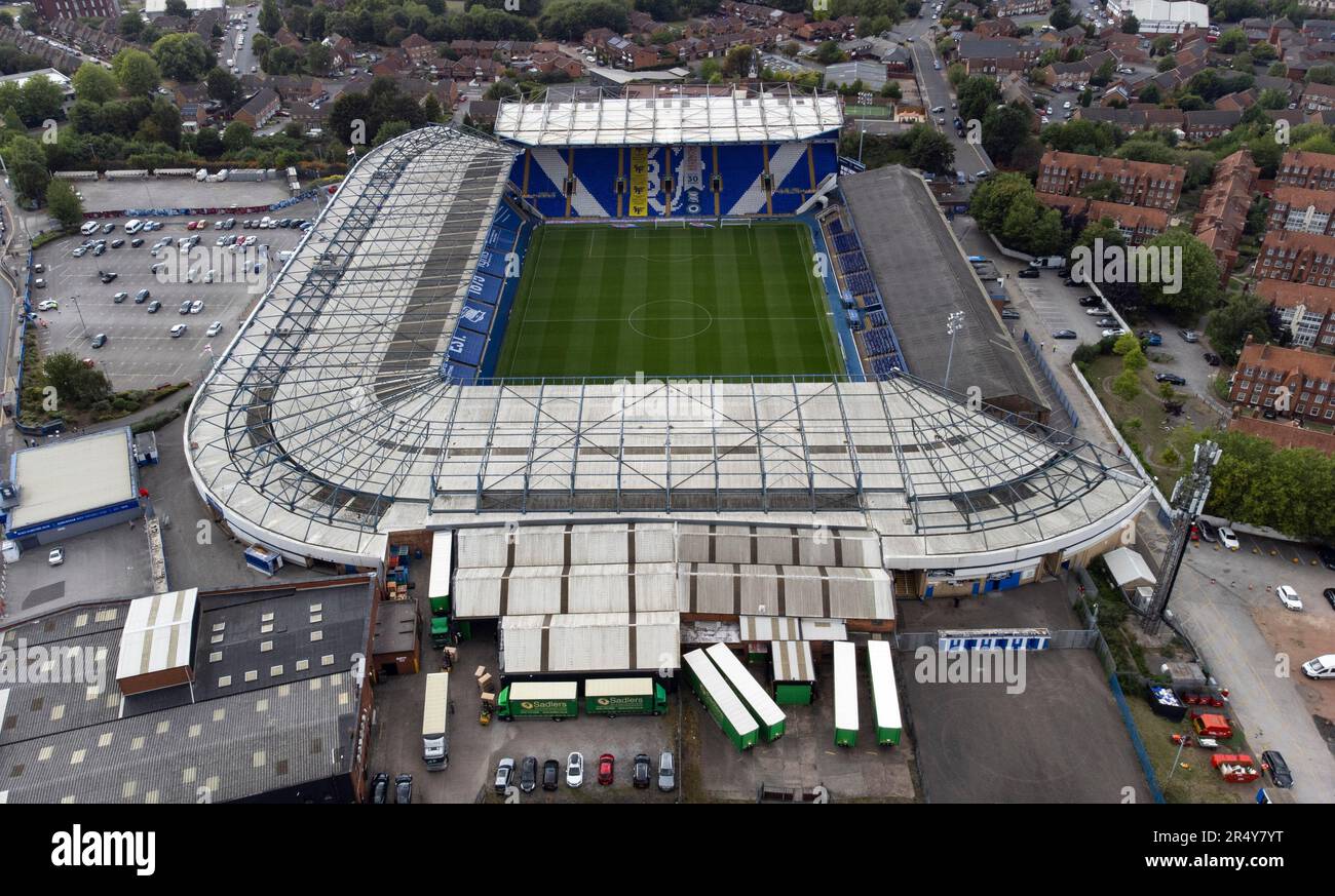 Aerial view of St Andrews, home of Birmingham City FC Stock Photo - Alamy