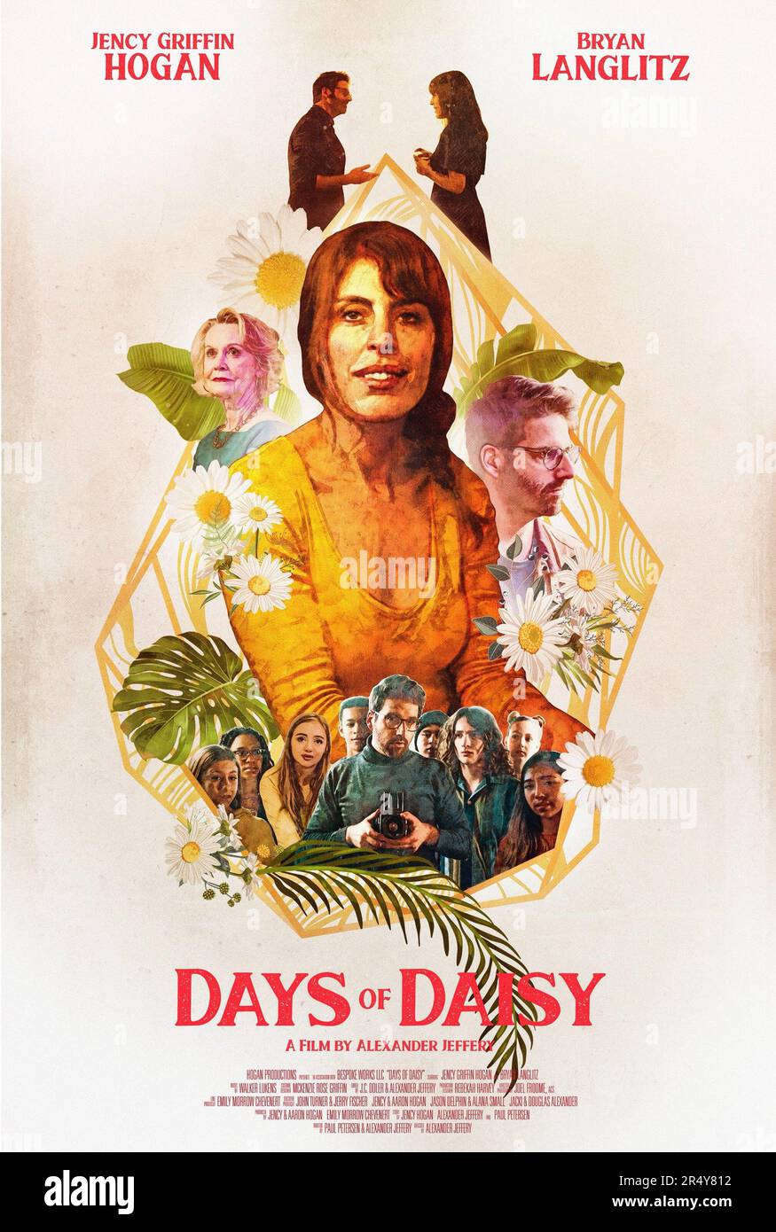 DAYS OF DAISY, poster, top from left: Bryan Langlitz, Jency Griffin ...