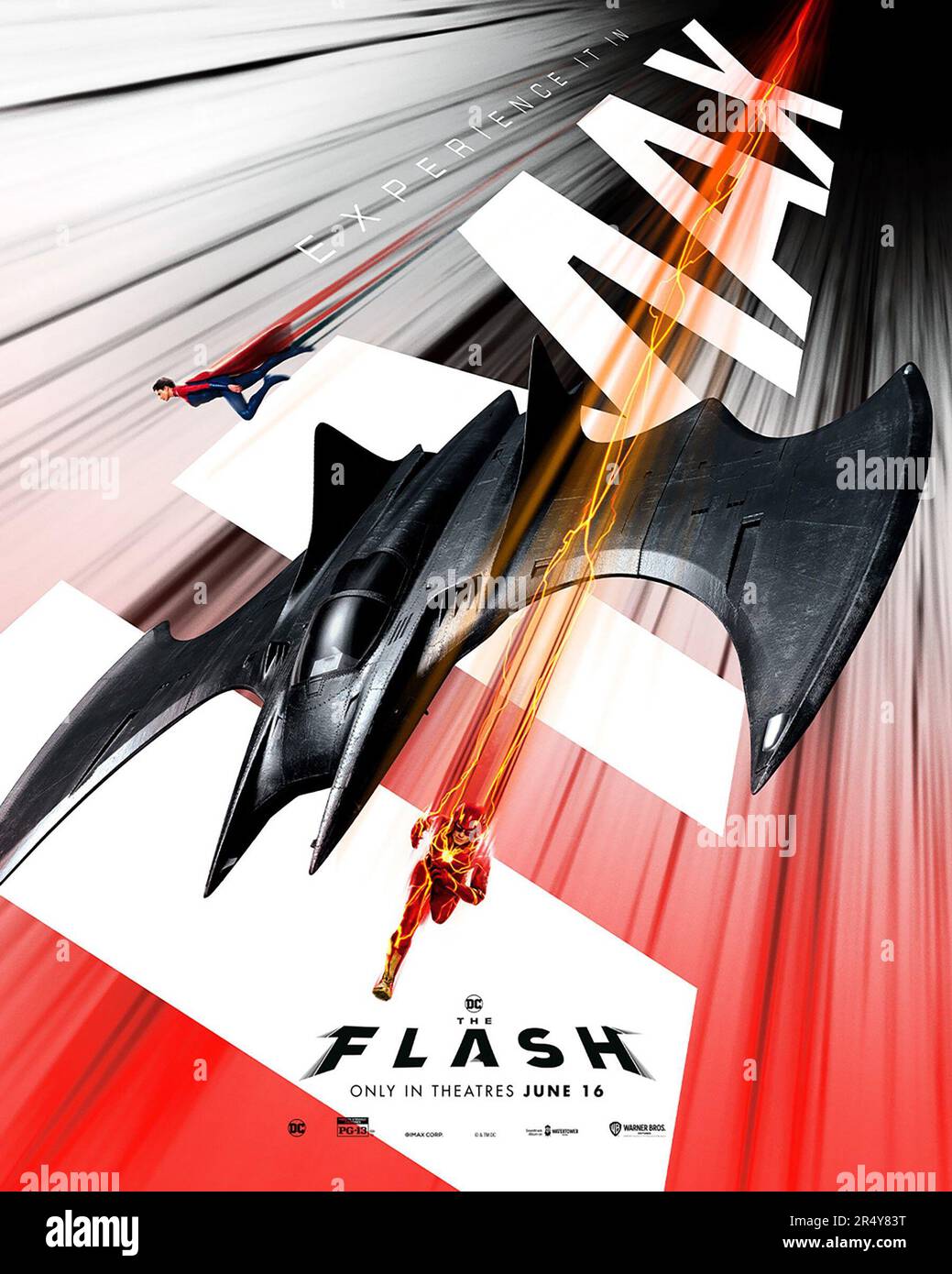 THE FLASH, US IMAX poster, from left: Sasha Calle as Supergirl, Ezra ...