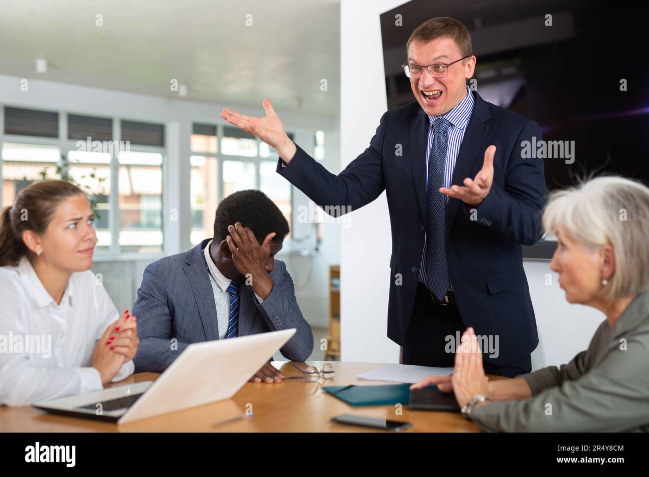Speaker and audience stress hi-res stock photography and images - Alamy