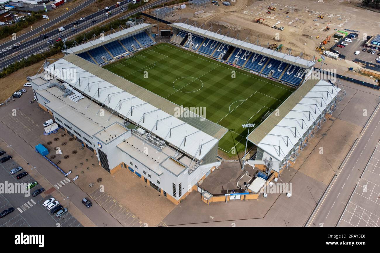 Aerial view of the Jobserve Community Stadium (for sponsorship purposes ...
