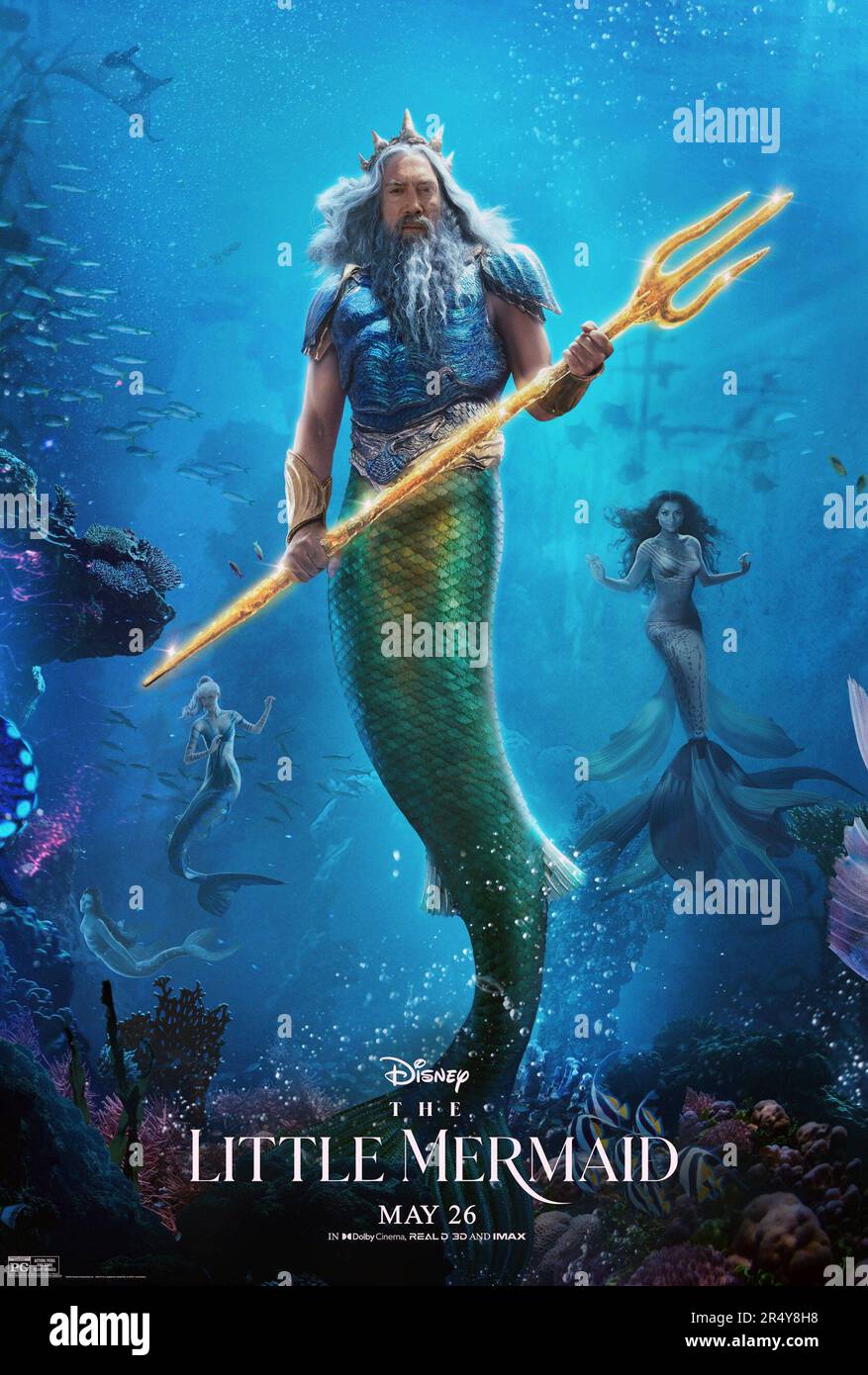THE LITTLE MERMAID, US character poster, Javier Bardem as King Triton ... THE LITTLE MERMAID, US character poster, Javier Bardem as King Triton ...