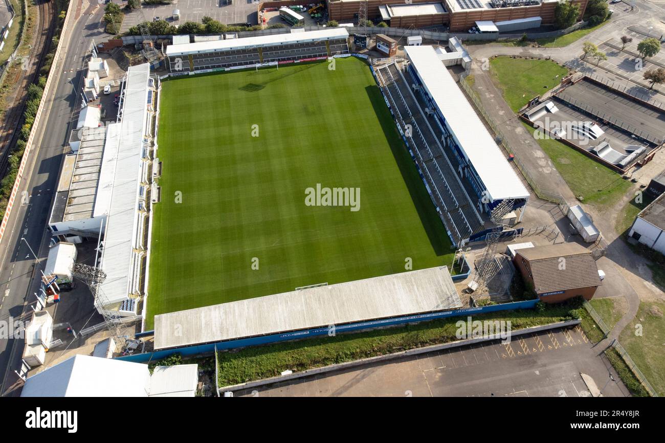 Aerial view of the Suit Direct Stadium (for sponsorship reasons), home ...