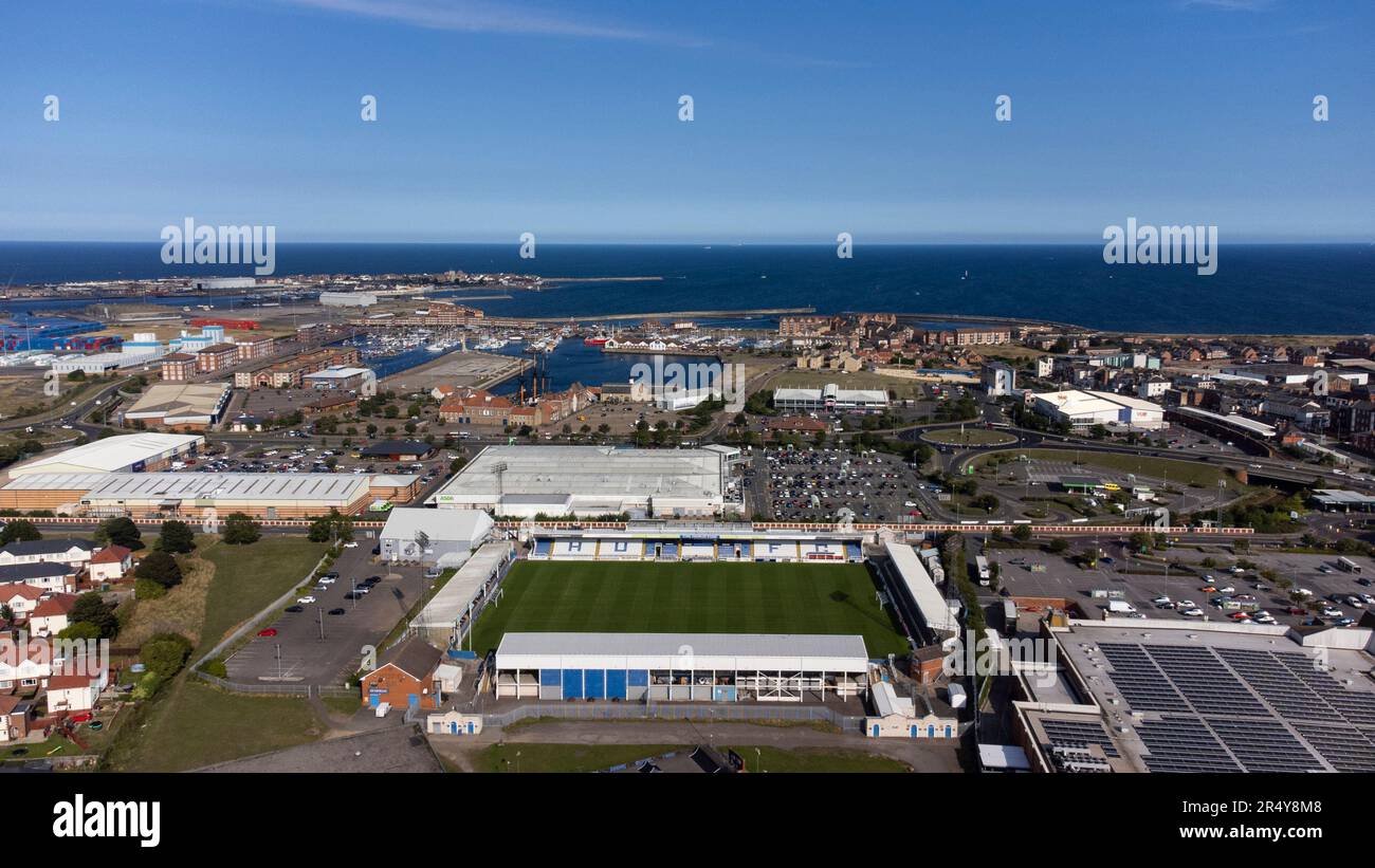 Aerial view of the Suit Direct Stadium (for sponsorship reasons), home ...