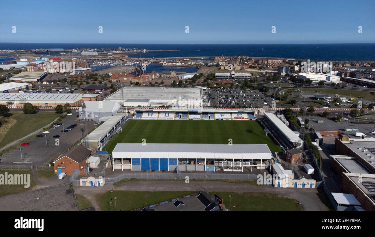 Aerial view of the Suit Direct Stadium (for sponsorship reasons), home ...