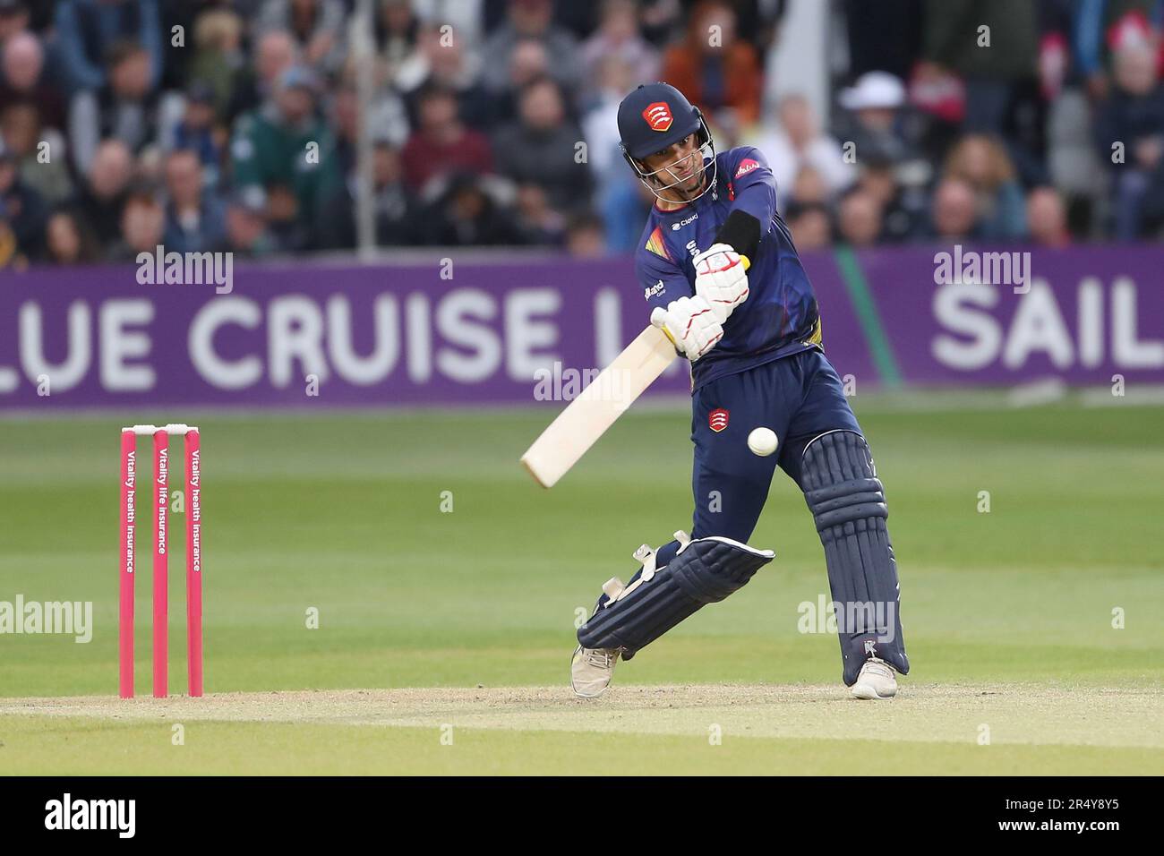 Robin Das in batting action for Essex during Essex Eagles vs ...