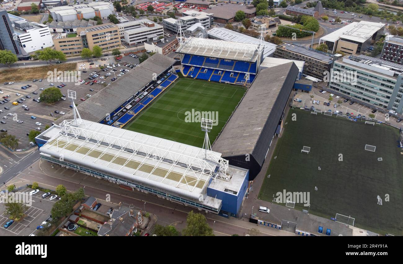 Aerial view of Portman Road, home of Ipswich Town FC Stock Photo - Alamy