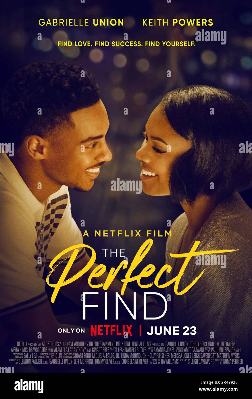 THE PERFECT FIND, US poster, from left: Keith Powers, Gabrielle Union ...