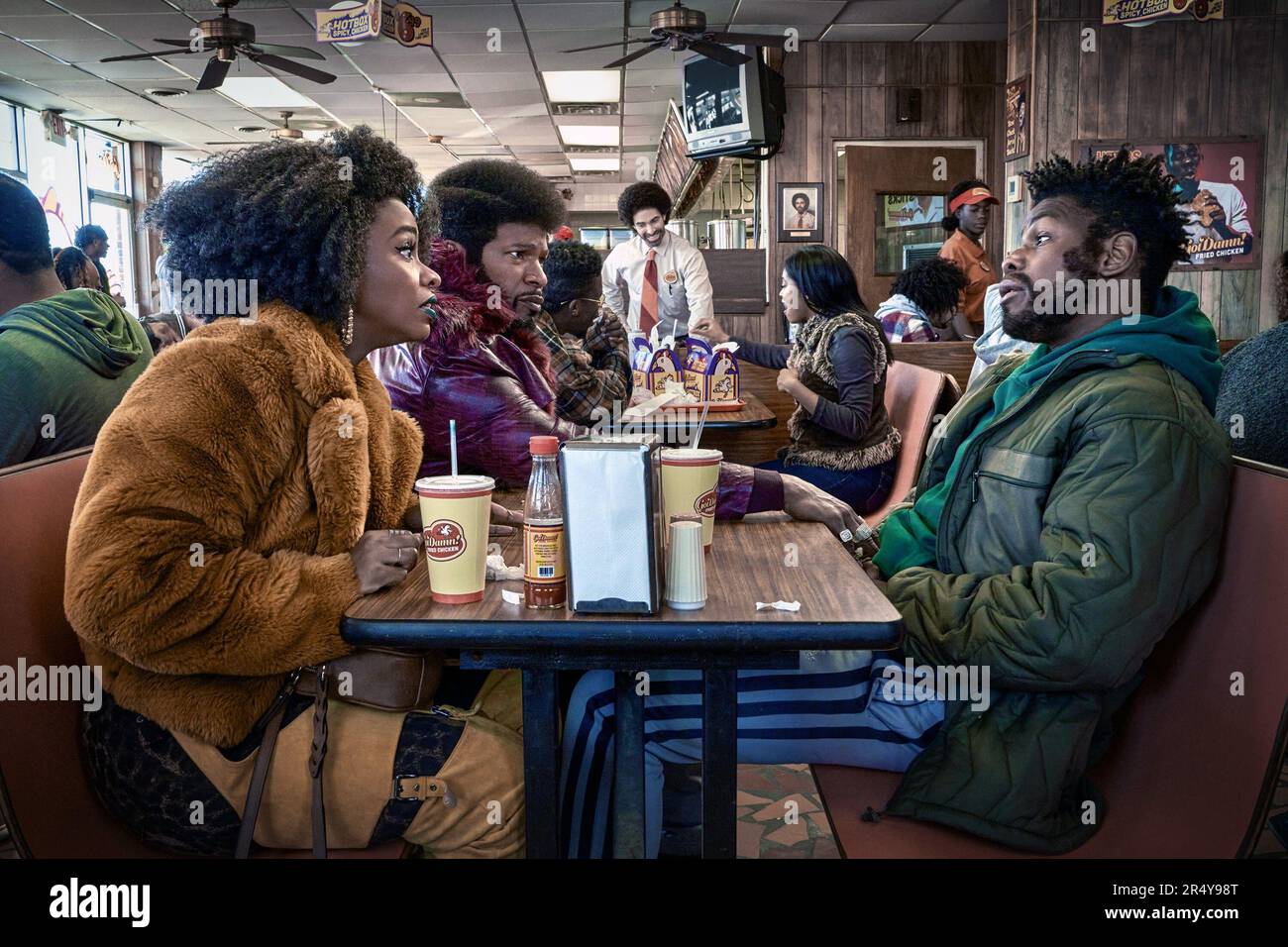 THEY CLONED TYRONE, from left: Teyonah Parris, Jamie Foxx, John Boyega ... THEY CLONED TYRONE, from left: Teyonah Parris, Jamie Foxx, John Boyega ...