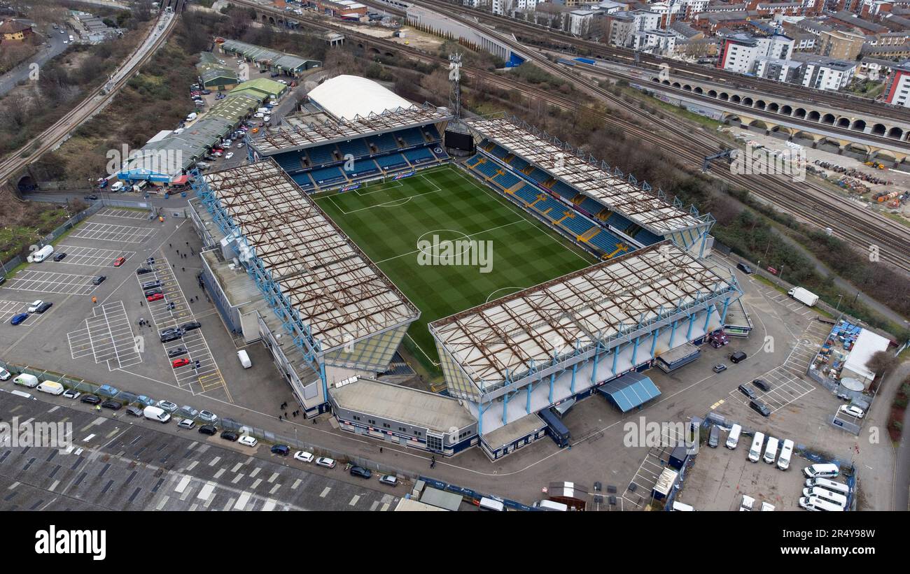 An aerial view the den football stadium hi-res stock photography and ...