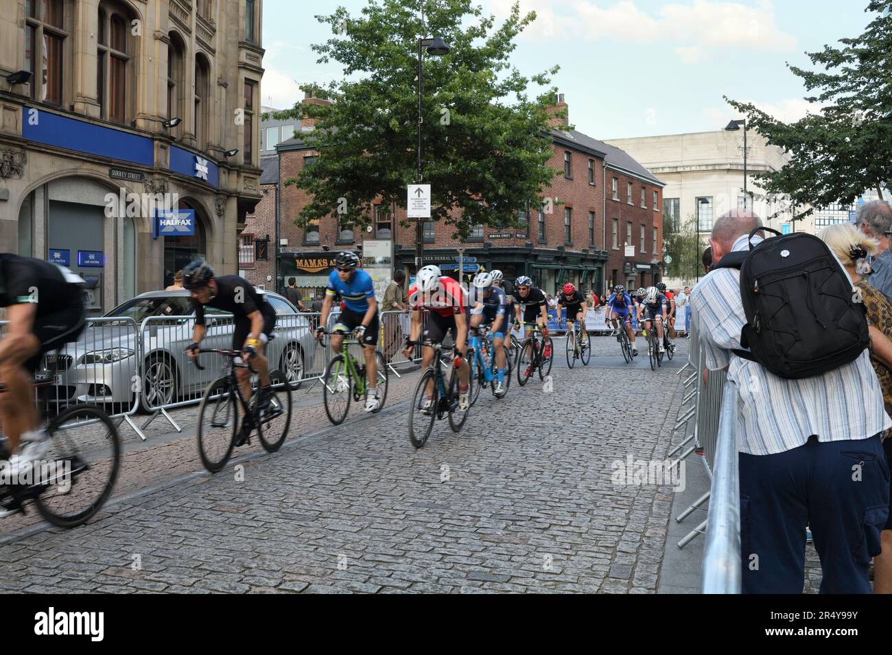 British Cycling Grand Prix, Sheffield city centre Cycle race England UK ...
