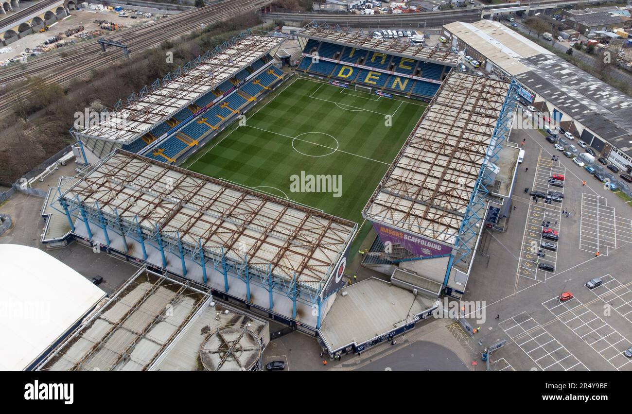 An aerial view the den football stadium hi-res stock photography and ...