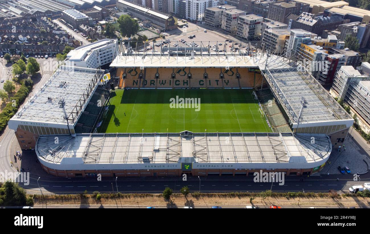 Football stadium aerial norwich hi-res stock photography and images - Alamy