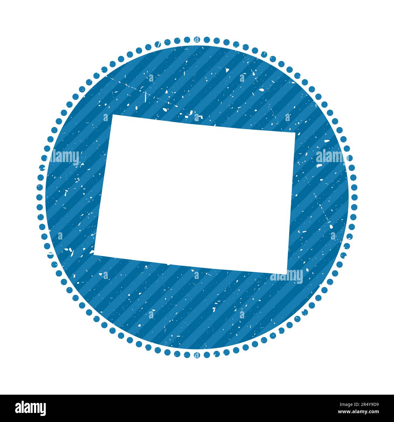 Colorado striped retro travel sticker. Badge with map of US state ...