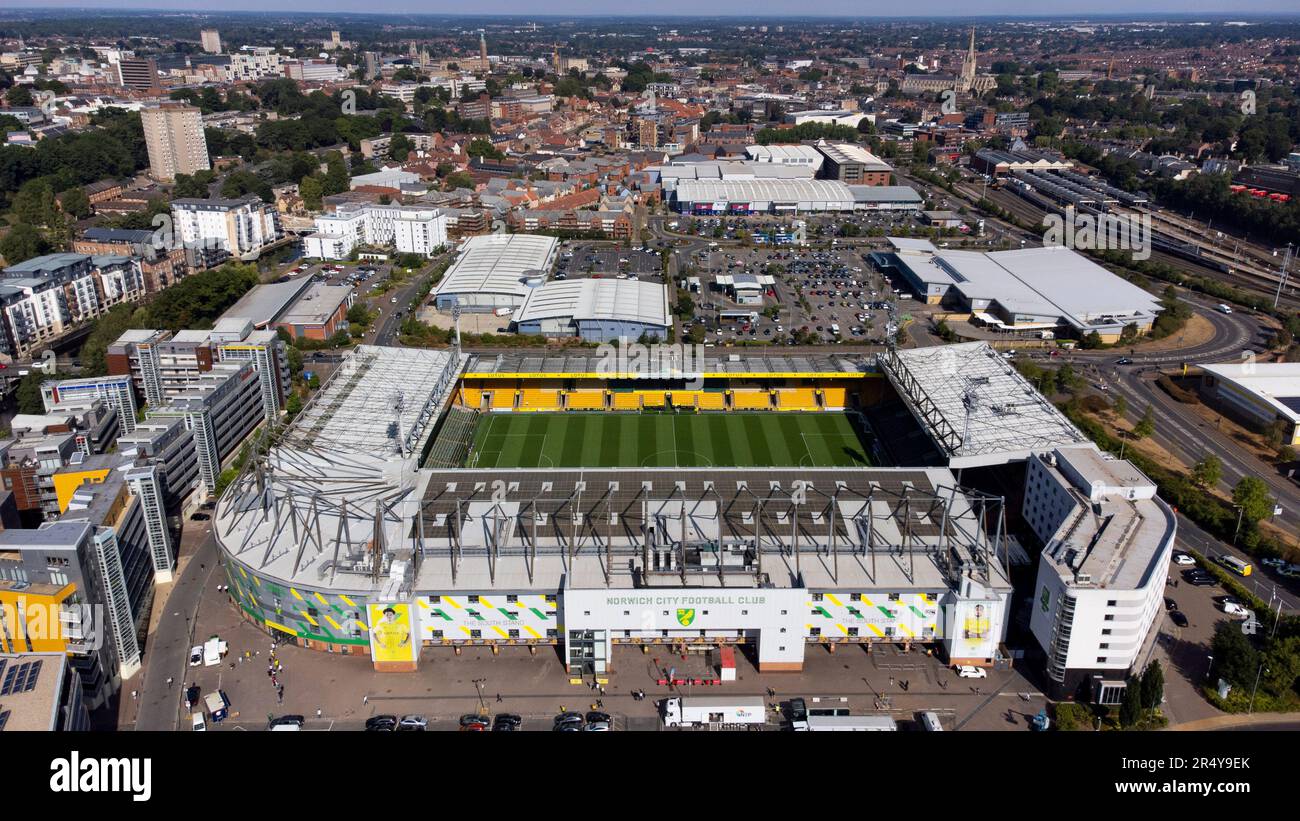 Football stadium aerial norwich hi-res stock photography and images - Alamy