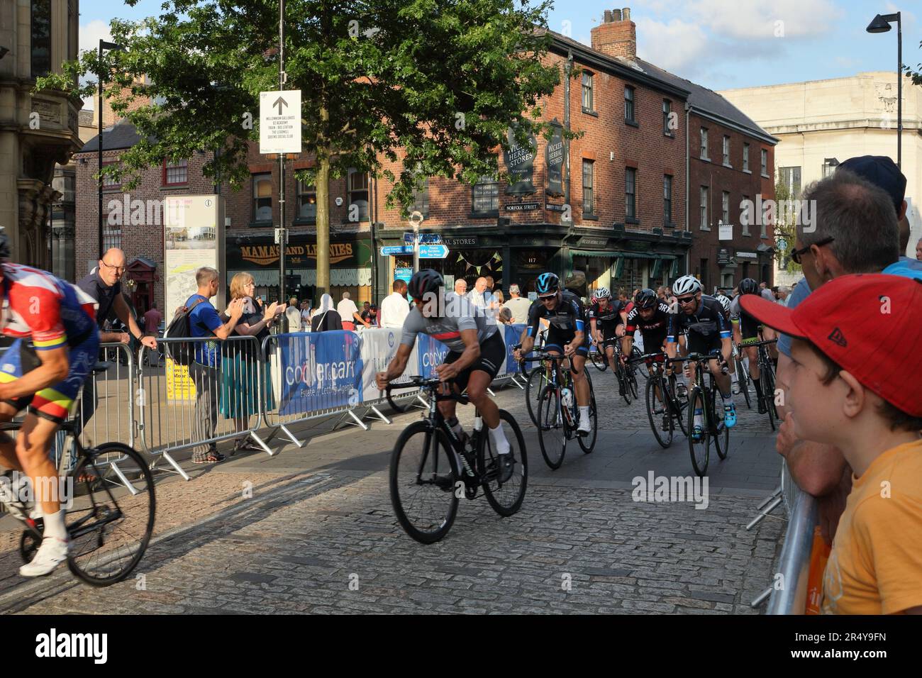 British Cycling Grand Prix, Sheffield city centre Cycle race England UK ...